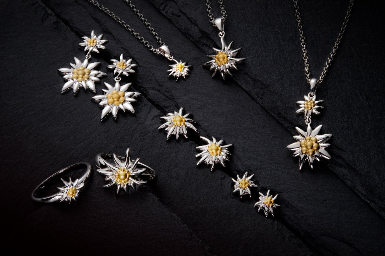 Swiss Edelweiss : sterling silver jewellery | Gexist shop | Buy online ...